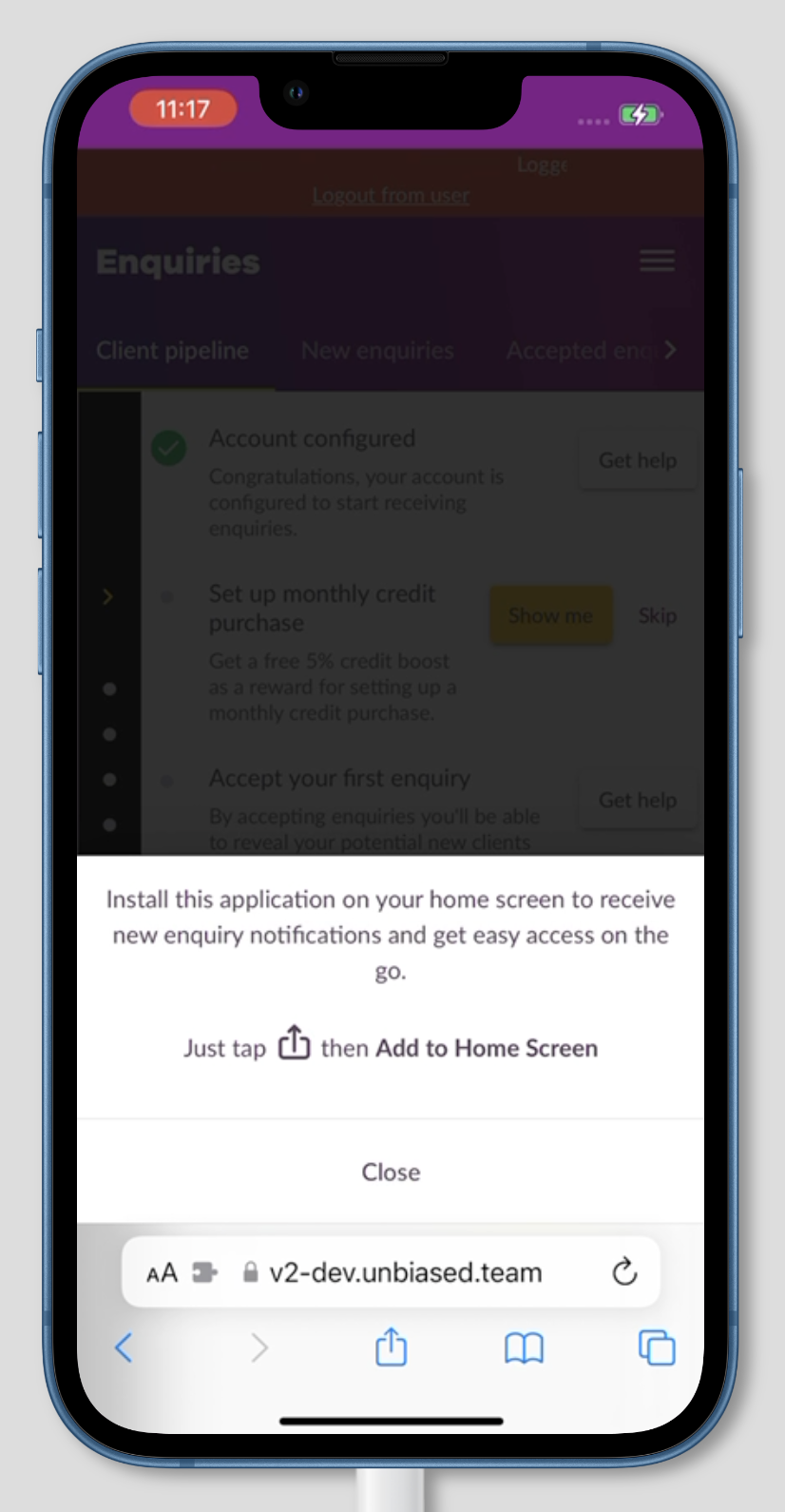 🔔 Get enquiry alerts on your mobile and desktop with push notifications